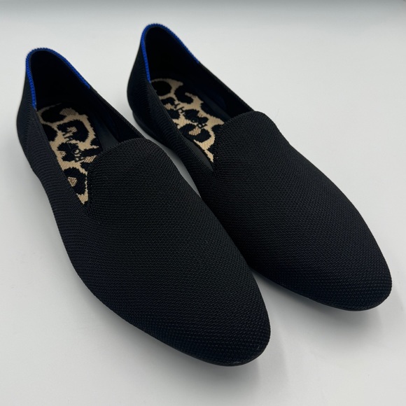 Rothy's | Shoes | Rothys The Almond Demi Mule Slip On Black Leopard ...
